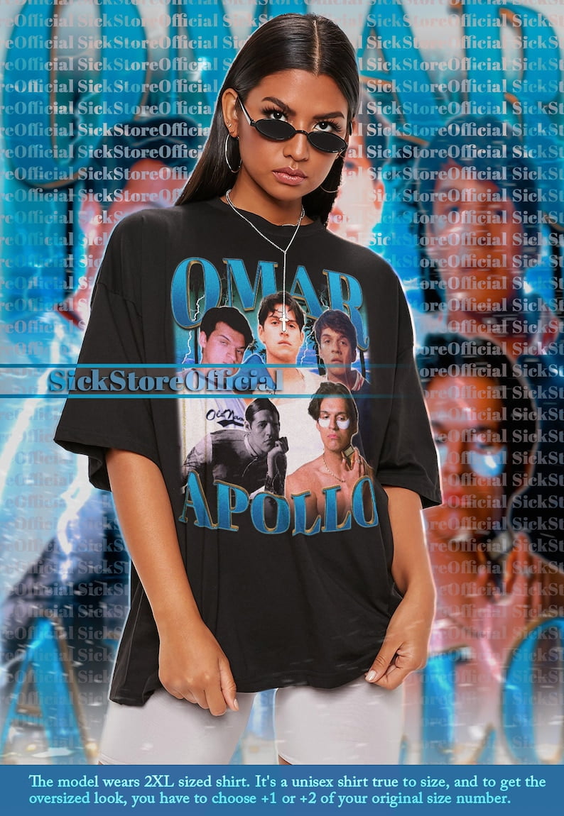 [BLACK] OMAR APOLLO Vintage Shirt, Omar Apollo Shirt, Omar Apollo Retro Shirt, Omar Apollo Fan ...