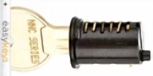 (BLACK) Office Furniture Replacement Lock Core Kit Includes 2 Keys for ...
