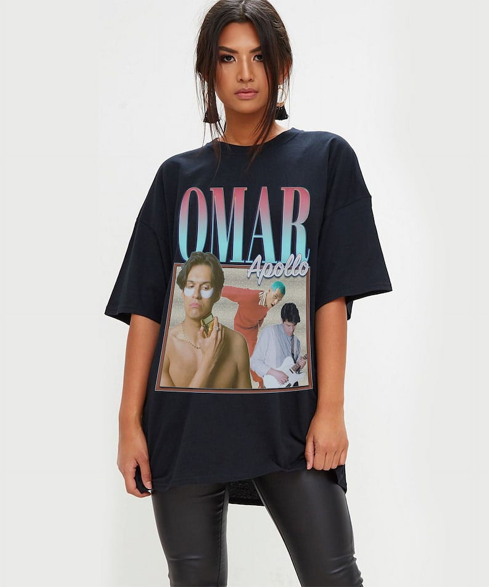 [BLACK] Omar Apollo Retro Shirt, Omar Apollo Shirt, Omar Apollo Fan Shirt - Walmart.com
