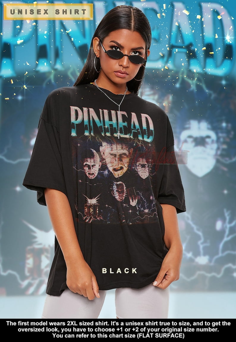 [BLACK] PINHEAD T-shirt - Pinhead Fans Shirt, Pinhead Vintage Tees ...