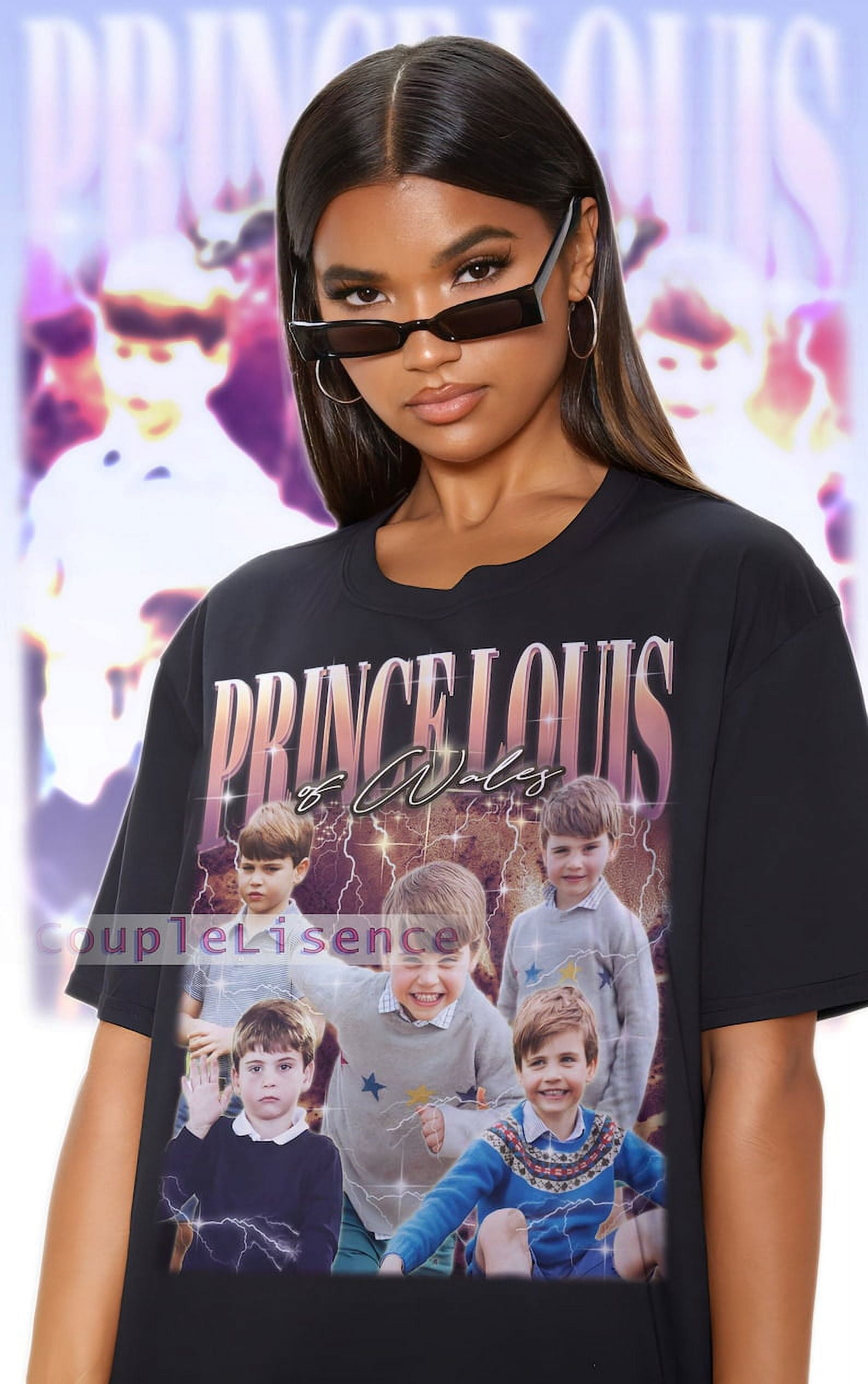 [BLACK] PRINCE LOUIS of Wales Vintage | Prince Louis Homage Fan Tees ...