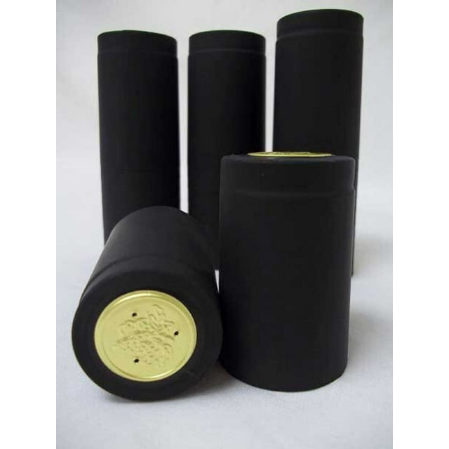 BLACK PVC SHRINK CAPSULES 30 Pack - Walmart.com