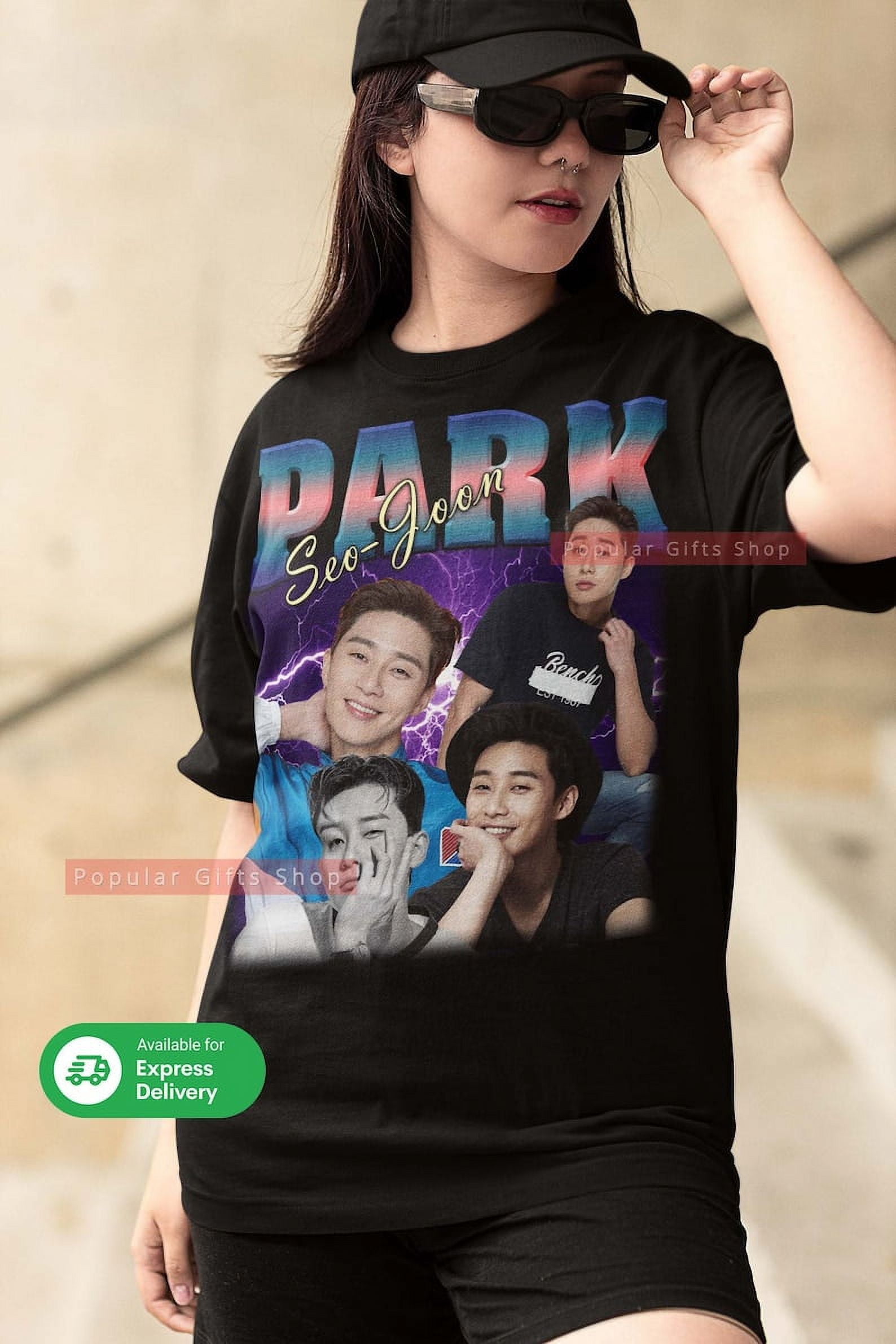 [BLACK] Park Seo-joon Vintage Unisex Shirt - Walmart.com