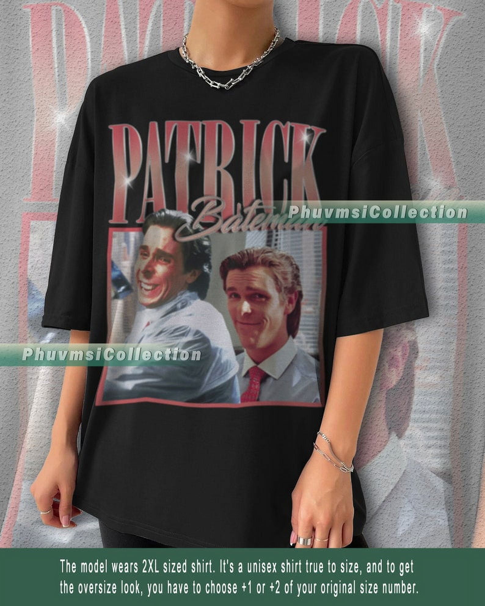 [BLACK] Patrick Bateman Shirt - Walmart.com