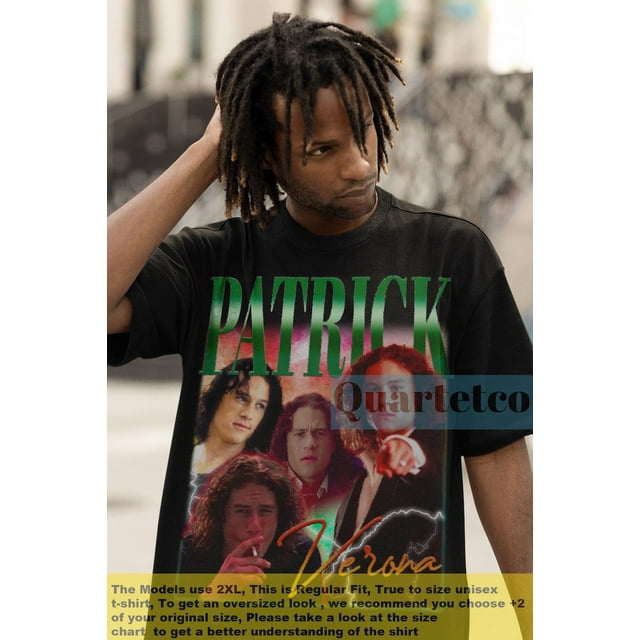 [BLACK] Patrick Verona, Heath Ledger, Heath Ledger Shirt, Actor Heath ...
