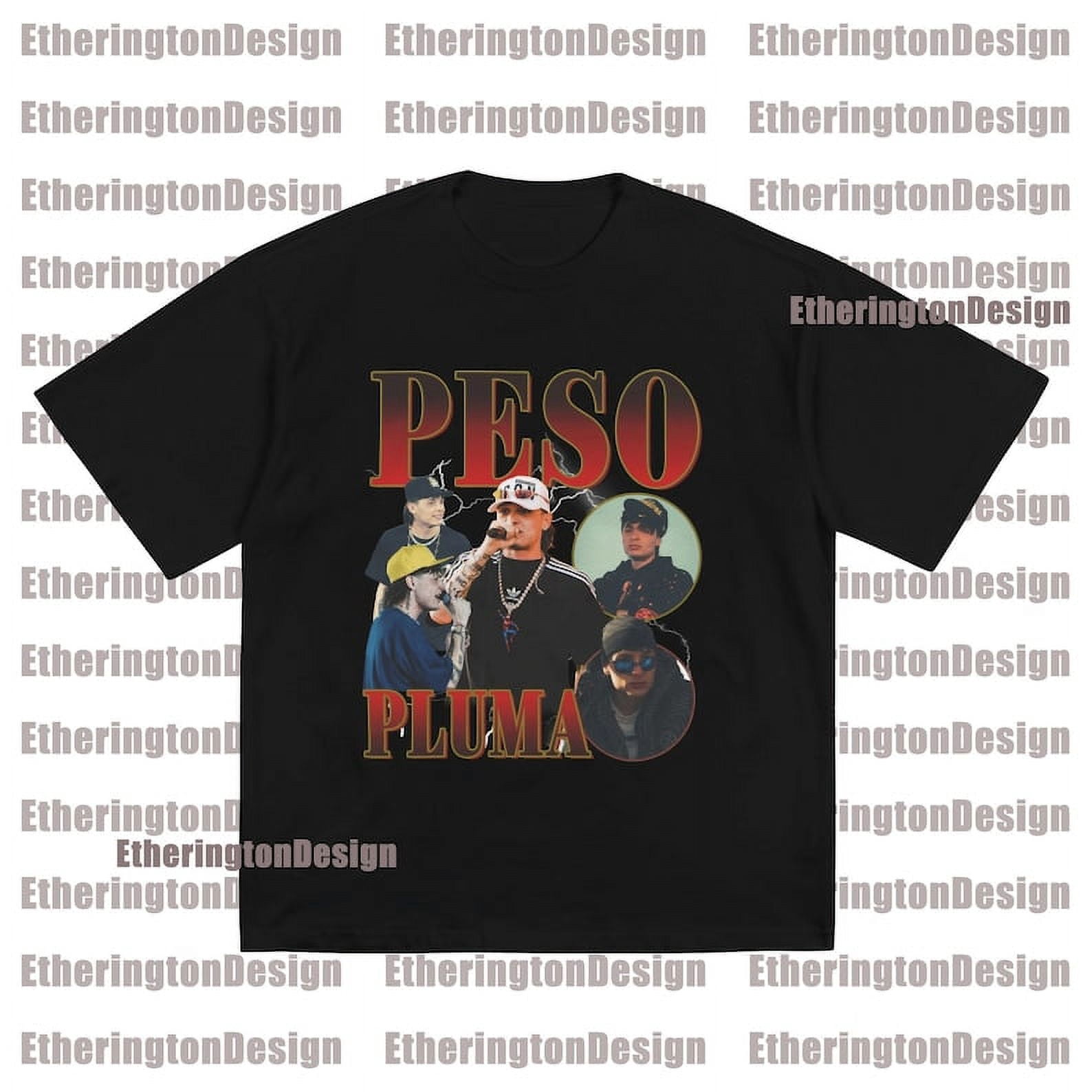 [BLACK] Peso Pluma T-Shirt - Peso Pluma Homage Graphic Tee - Peso Pluma ...