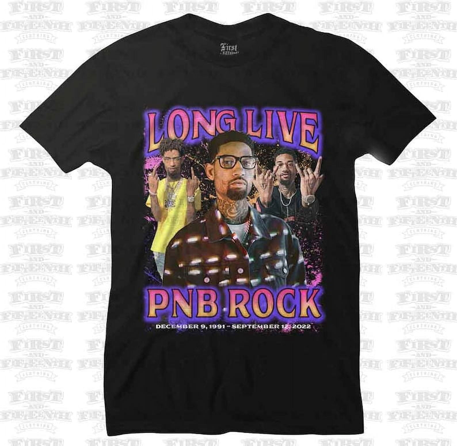 [BLACK] PnB Rock Long Live Tee Unisex S-3XL Adult Concert - Walmart.com