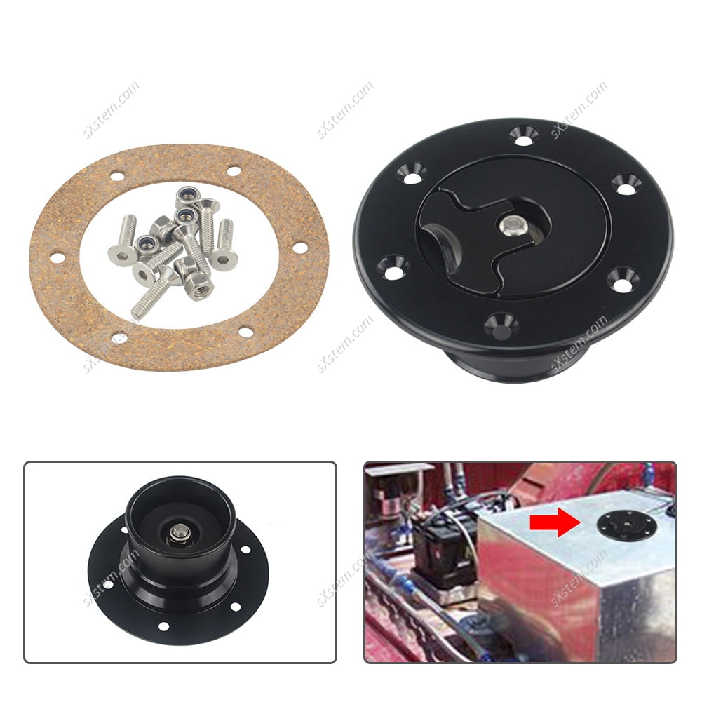 BLACK-Pop-Up Fuel Filler Neck, Fuel Cell, Precious Polished Cap, Car ...