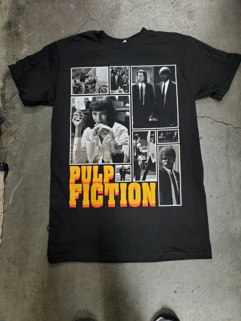 [BLACK] Pulp Fiction T-Shirt - Walmart.com