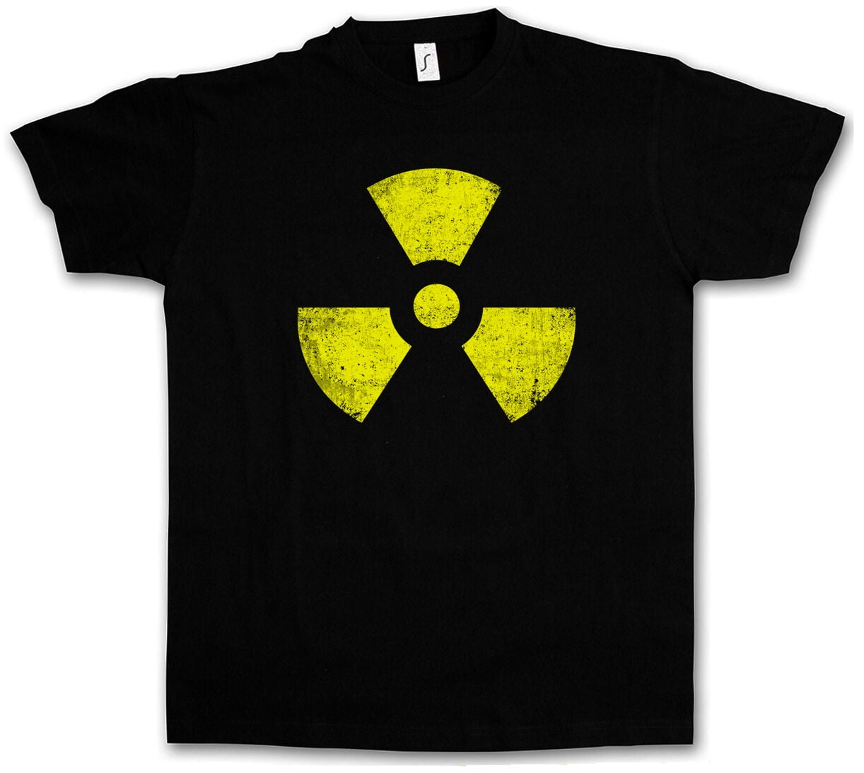 BLACK RADIOACTIVE VINTAGE SYMBOL T-SHIRT - Goth TBBT Cyber Hardcore ...