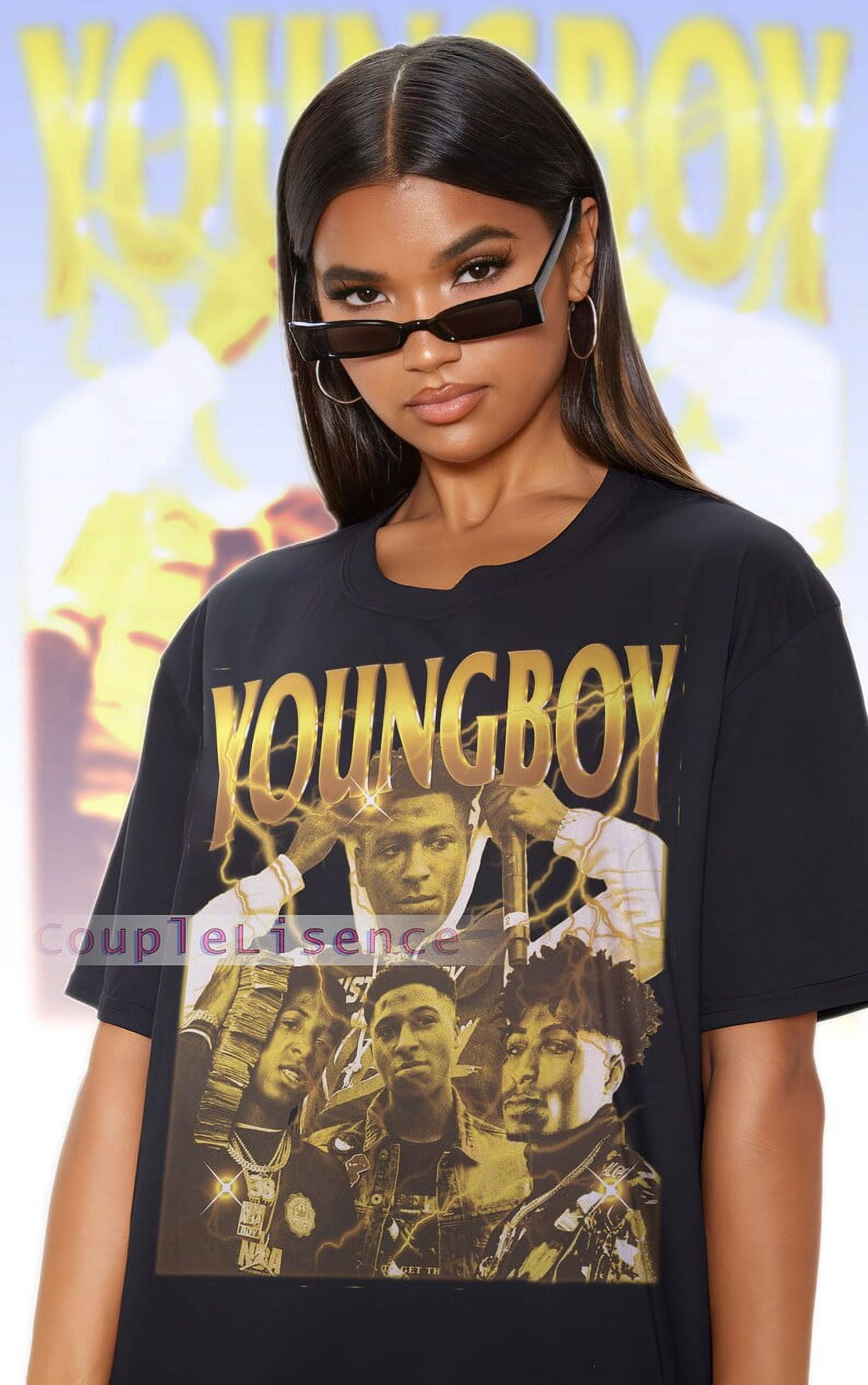 [BLACK] RAPPER YOUNGBOY Vintage Shirt | YoungBoy Homage Fan Tees ...
