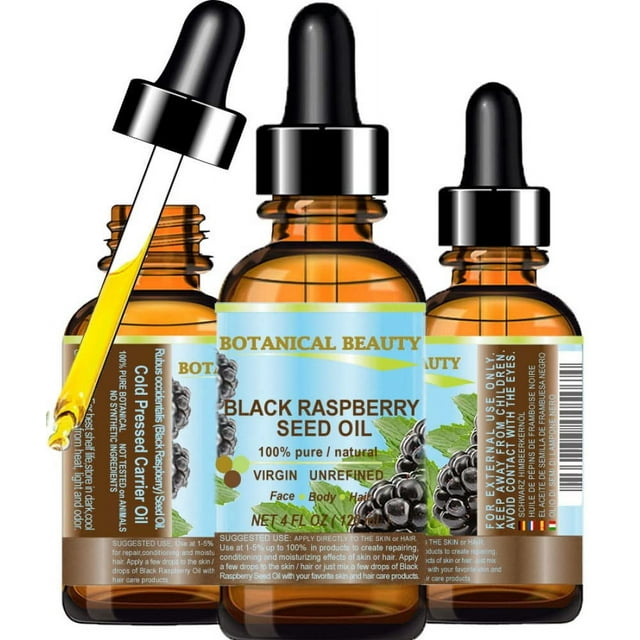 BLACK RASPBERRY SEED OI 100% Pure Natural Undiluted Unrefined Cold ...