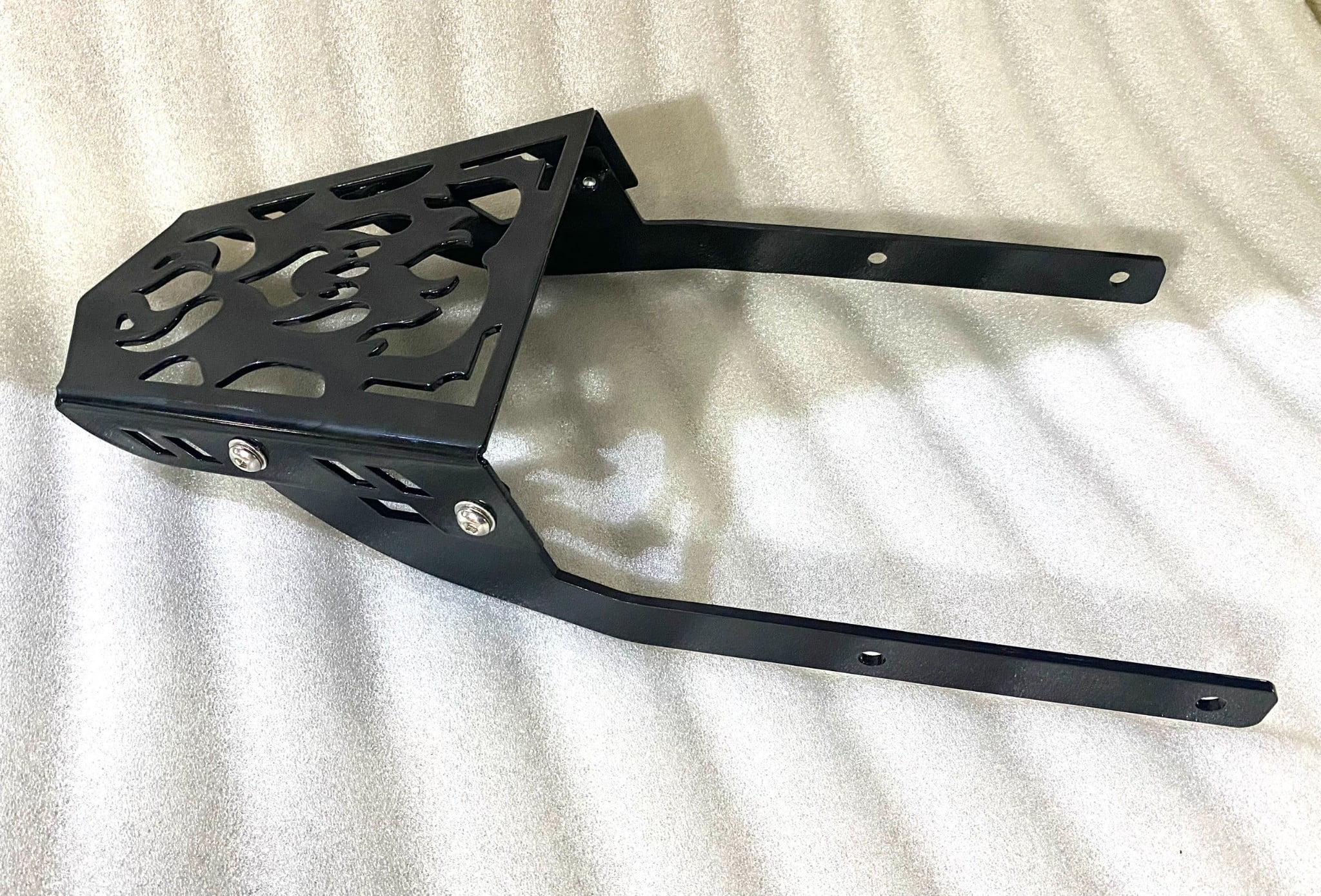 BLACK REAR TAIL RACK LUGGAGE SUPPORT BAG BOX FITS HONDA GROM 125 MSX ...