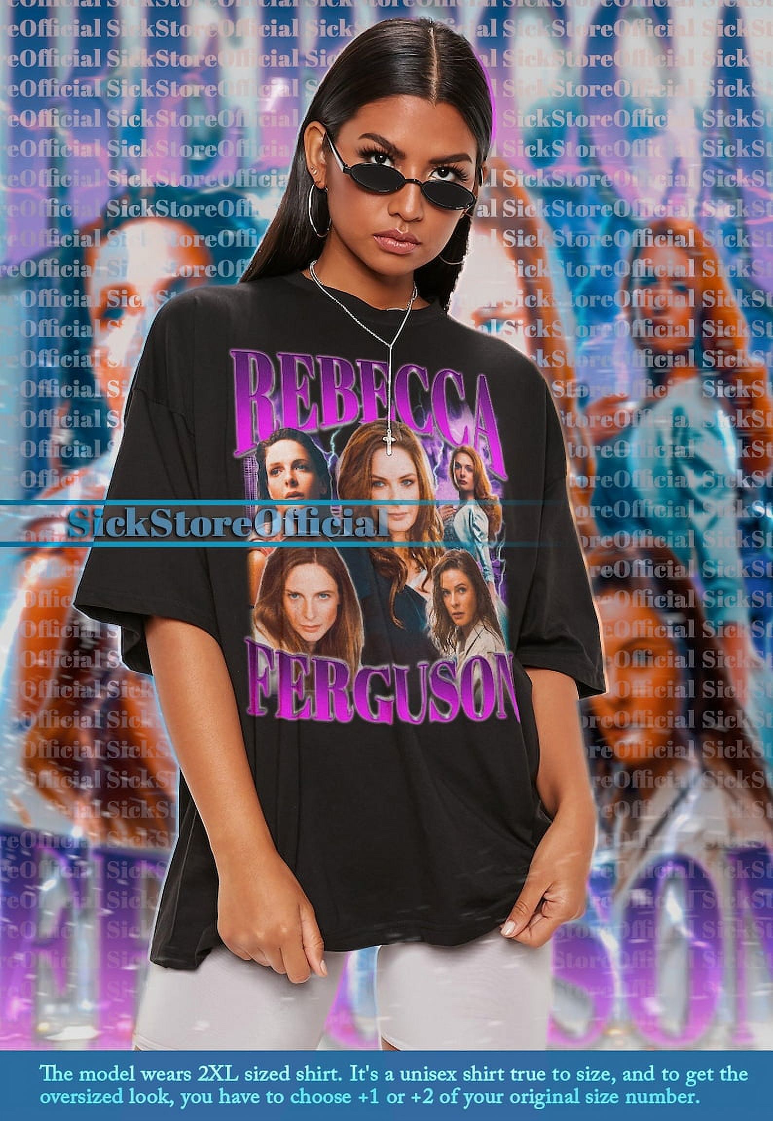 [BLACK] REBECCA FERGUSON Vintage Shirt, Rebecca Ferguson Homage Tshirt ...