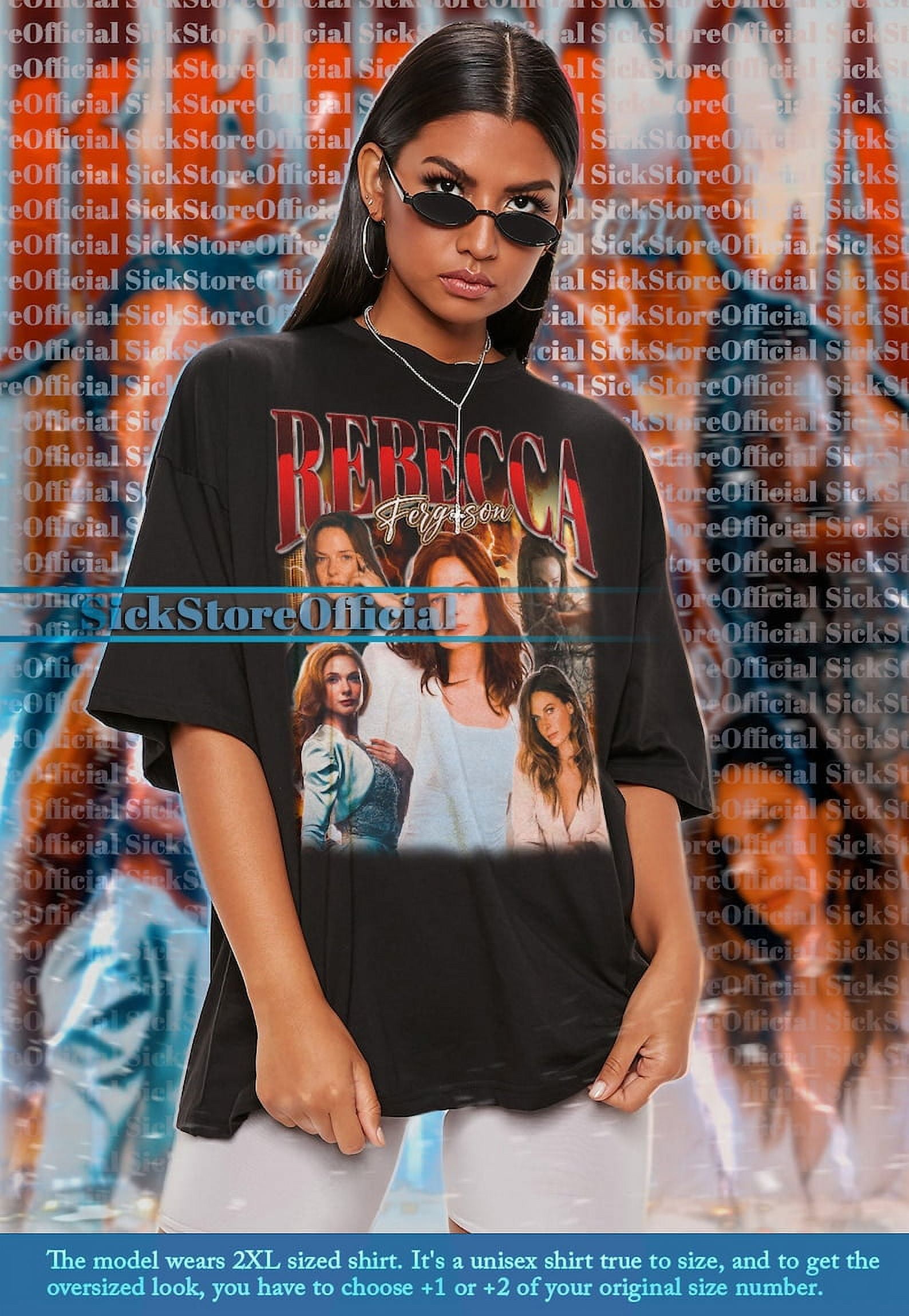 [BLACK] REBECCA FERGUSON Vintage Shirt, Rebecca Ferguson Homage Tshirt ...