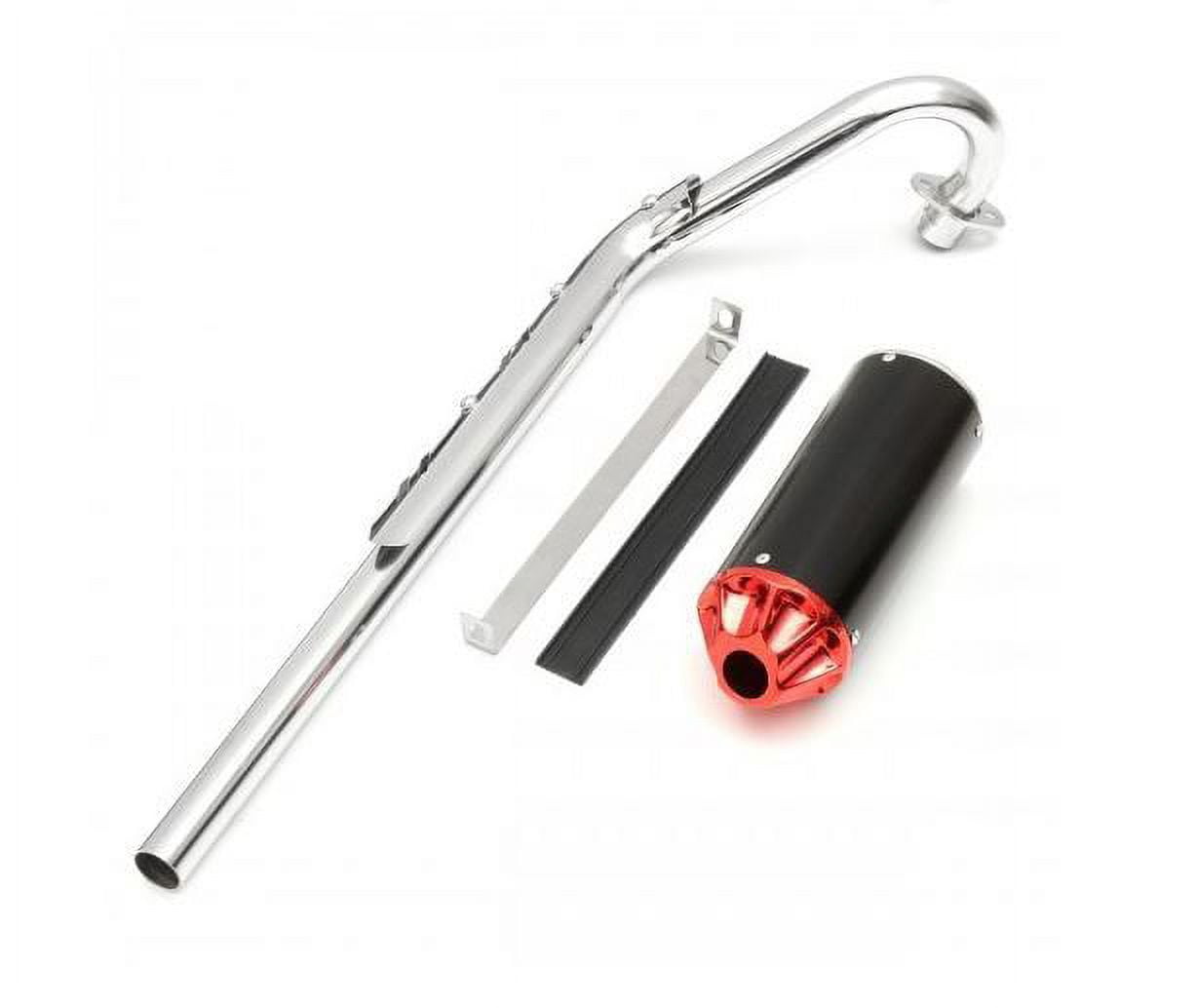 BLACK / RED MUFFLER PIPE EXHAUST XR50 CRF50 SSR SDG 107 110 125cc EX16 ...