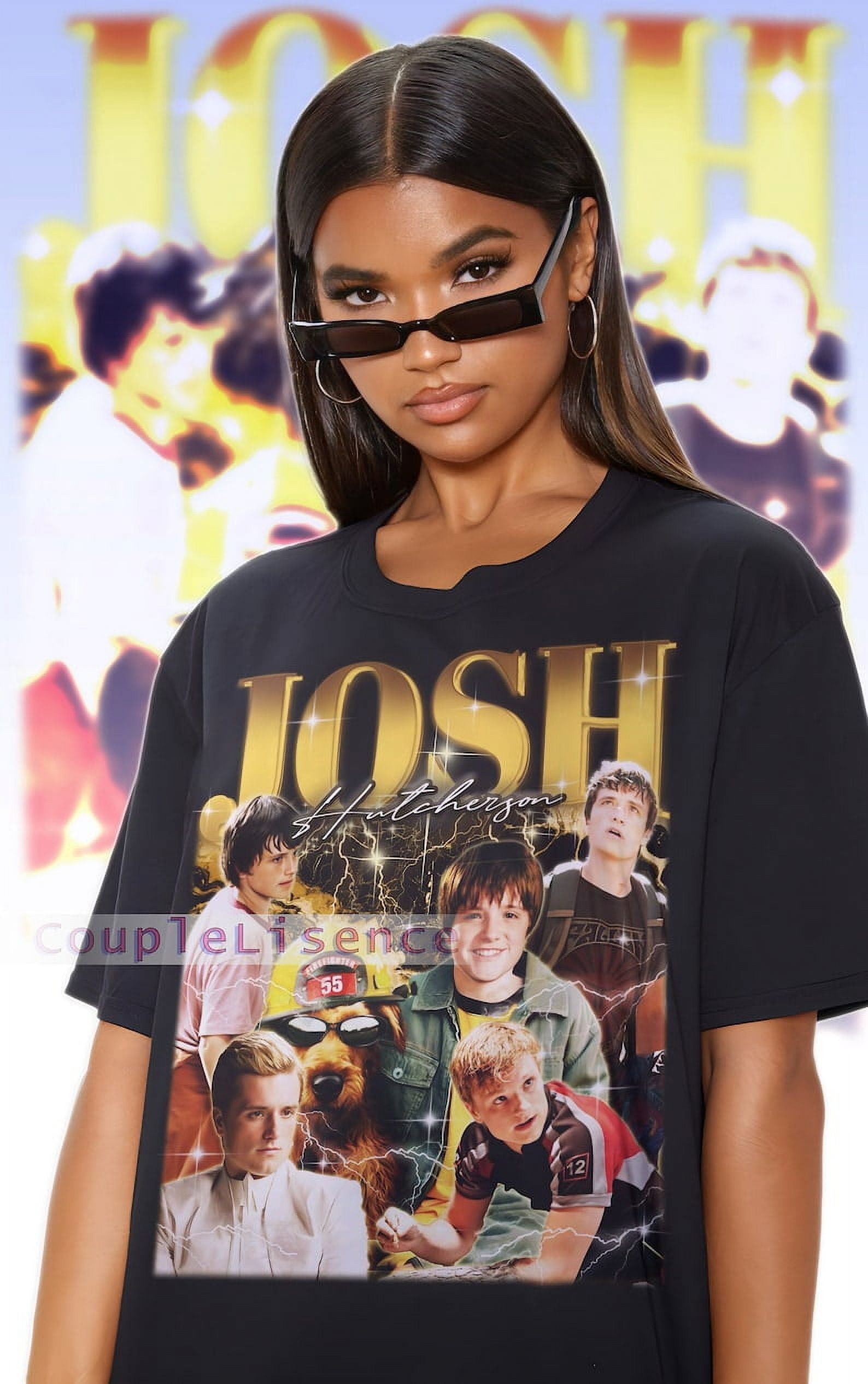 [BLACK] RETRO JOSH HUTCHERSON Vintage | Hutcherson Fan Tees | Josh ...