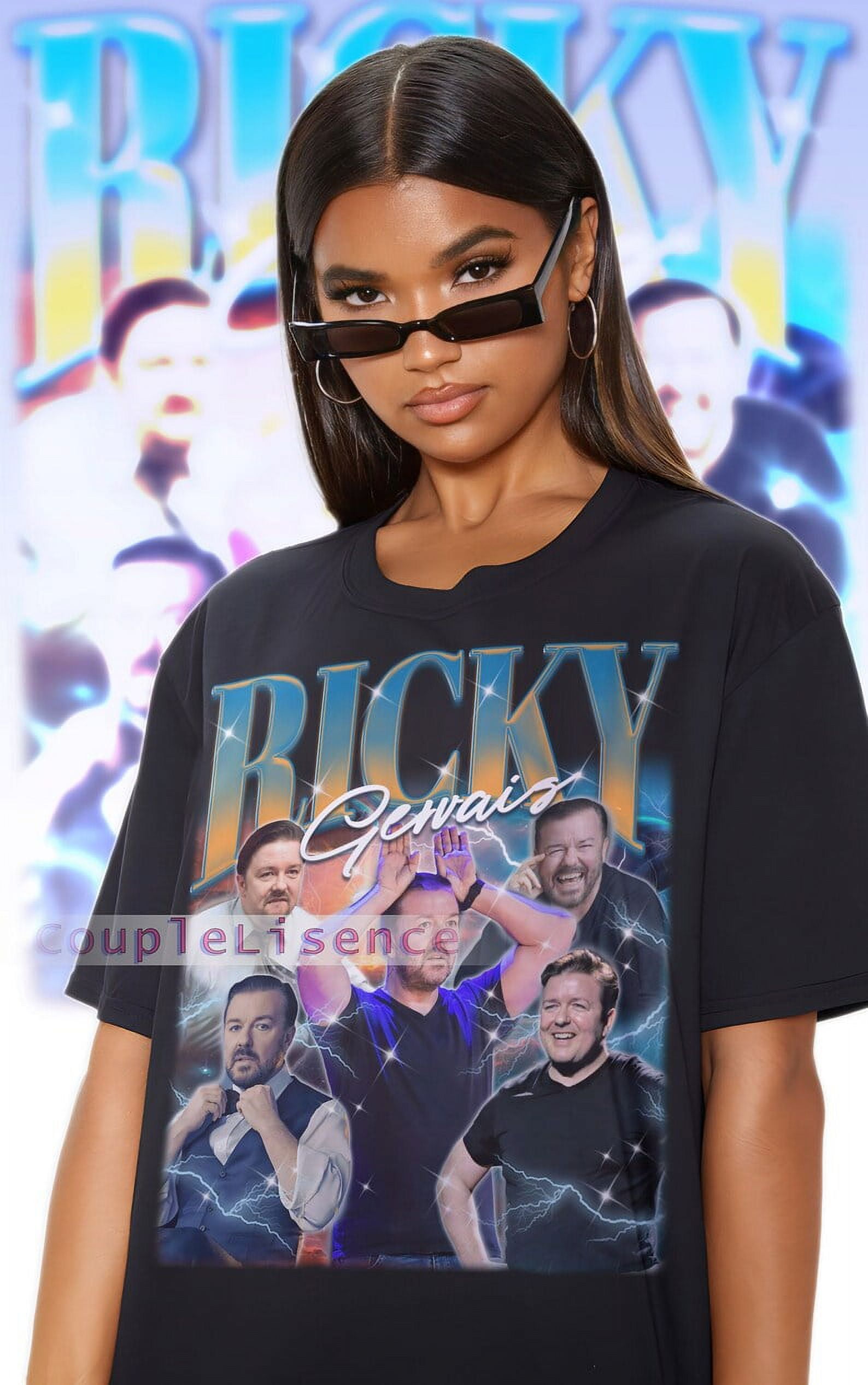 [BLACK] RICKY GERVAIS Vintage | Ricky Gervais Homage Fan Tees | Ricky ...