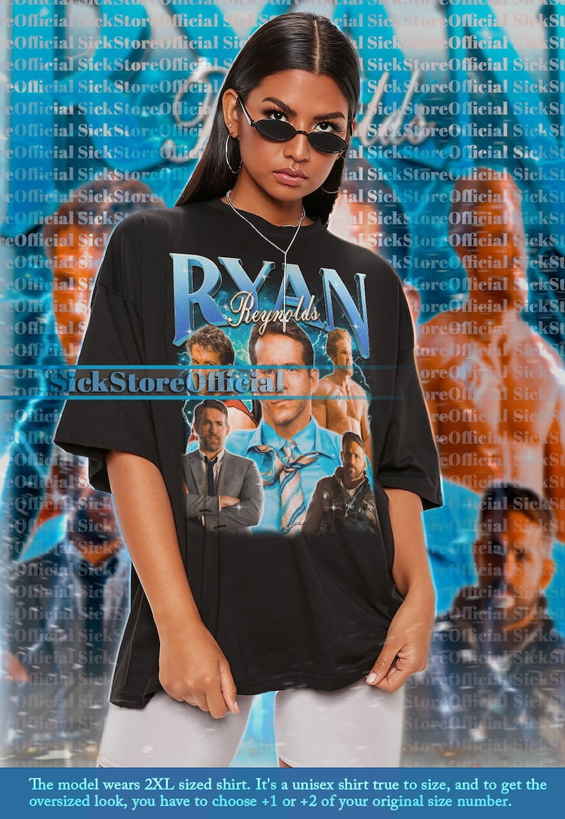 [BLACK] RYAN REYNOLDS Vintage Shirt, Ryan Reynolds Homage Tshirt, Ryan ...