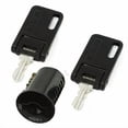 (BLACK) Replacement Lock Core Kit Includes 2 Keys for A-ZUM ZG0014 ...