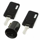 (BLACK) Replacement Lock Core Kit Includes 2 Keys for A-ZUM ZG0014 ...