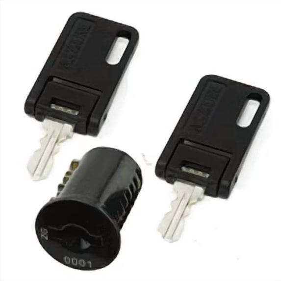 (BLACK) Replacement Lock Core Kit Includes 2 Keys for A-ZUM ZG0014 ...