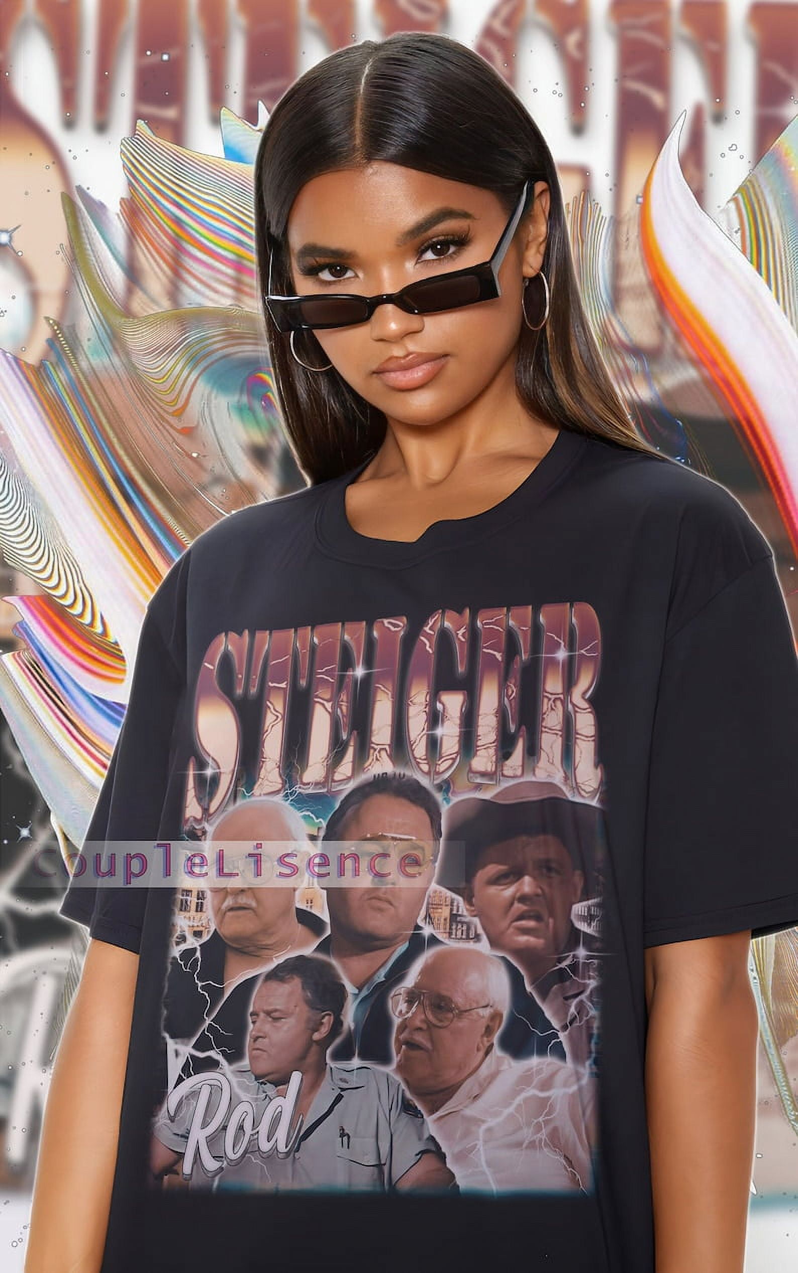 [BLACK] Retro Bootleg ROD STEIGER Vintage Shirt | Rod Steiger Homage ...