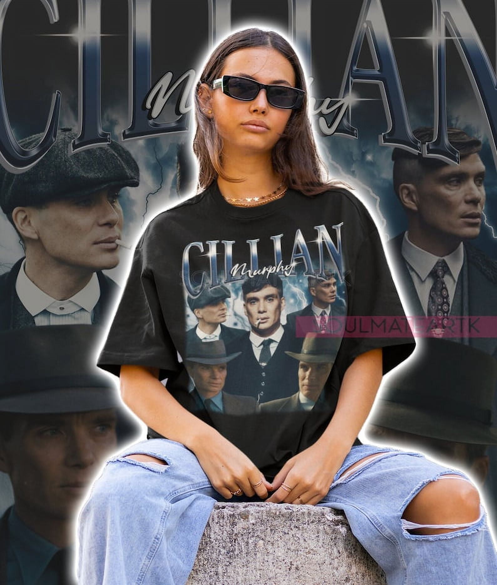 [BLACK] Retro Cillian Murphy Shirt, Vintage Cillian Murphy Tshirt ...