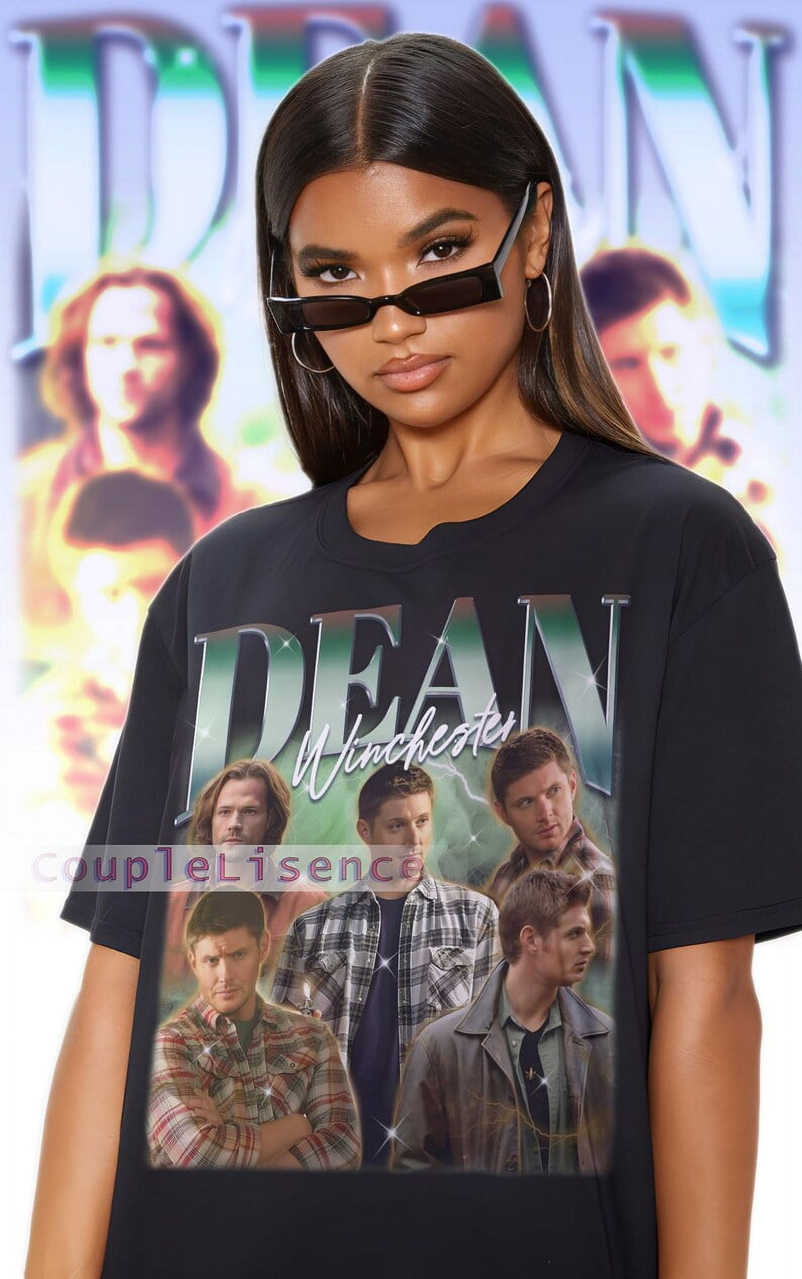 [BLACK] Retro DEAN WINCHESTER Vintage | Winchester Fan Tees | Dean ...