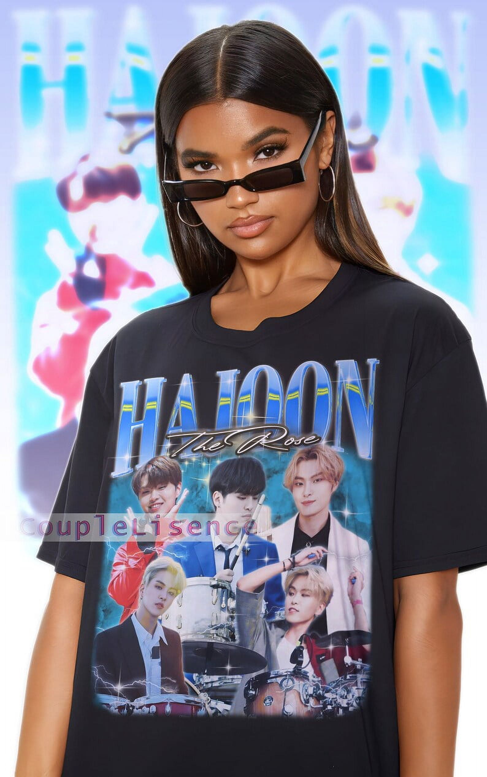 [BLACK] Retro HAJOON Vintage Shirt | Hajoon Homage Fan Tees | Hajoon ...