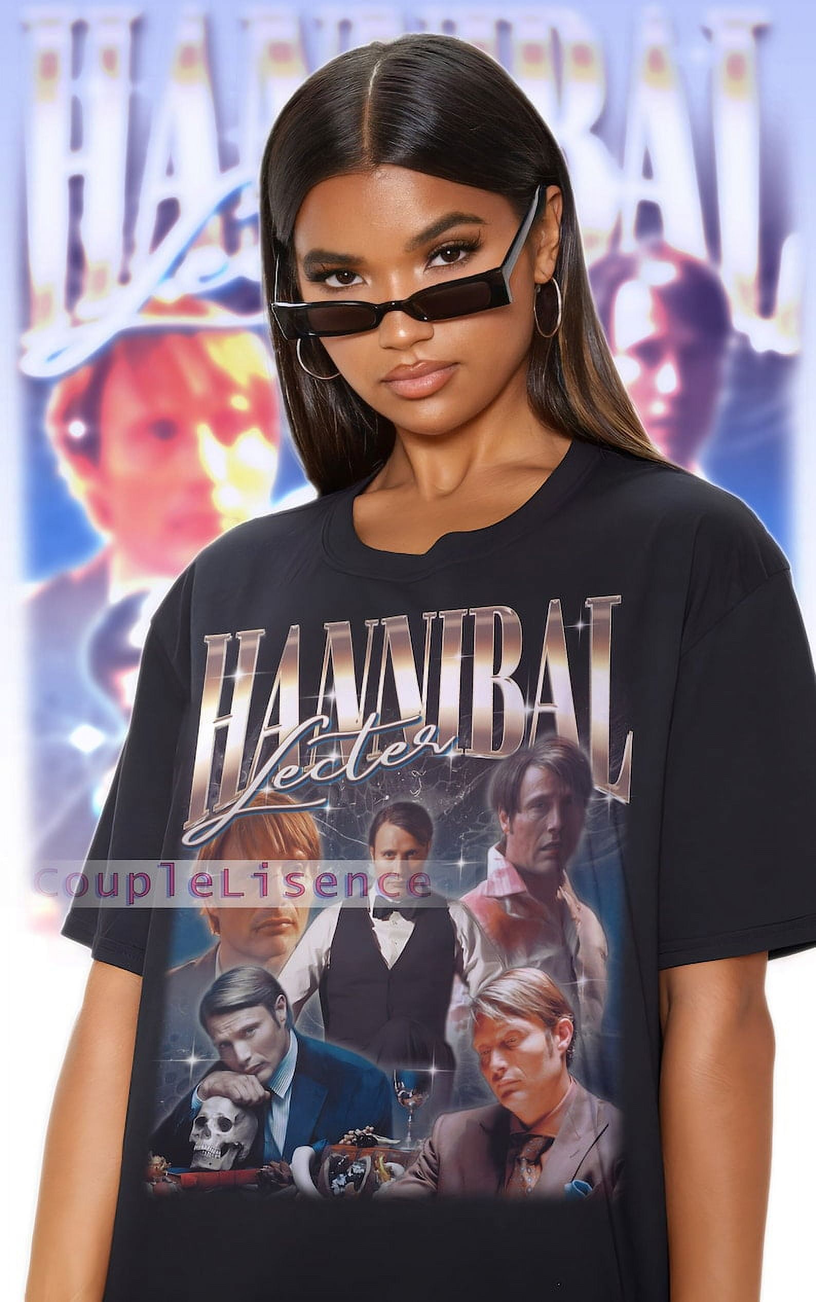 [BLACK] Retro HANNIBAL LECTER Shirt | Hannibal Lecter Fan Tees ...
