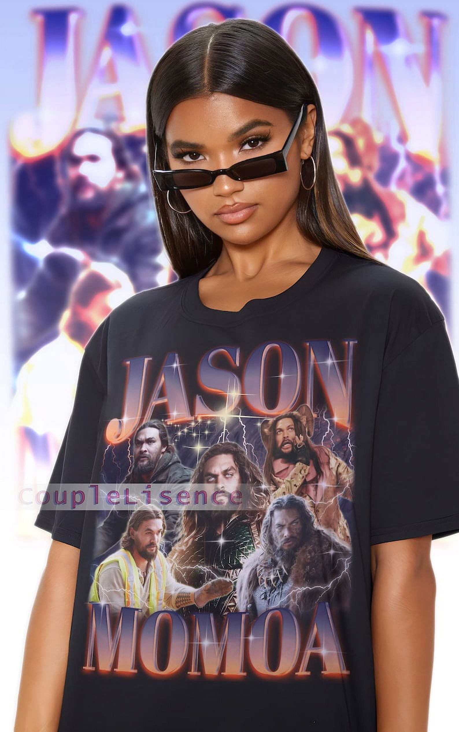 [BLACK] Retro JASON MOMOA Vintage Shirt | Jason Momoa Homage Fan Tees ...