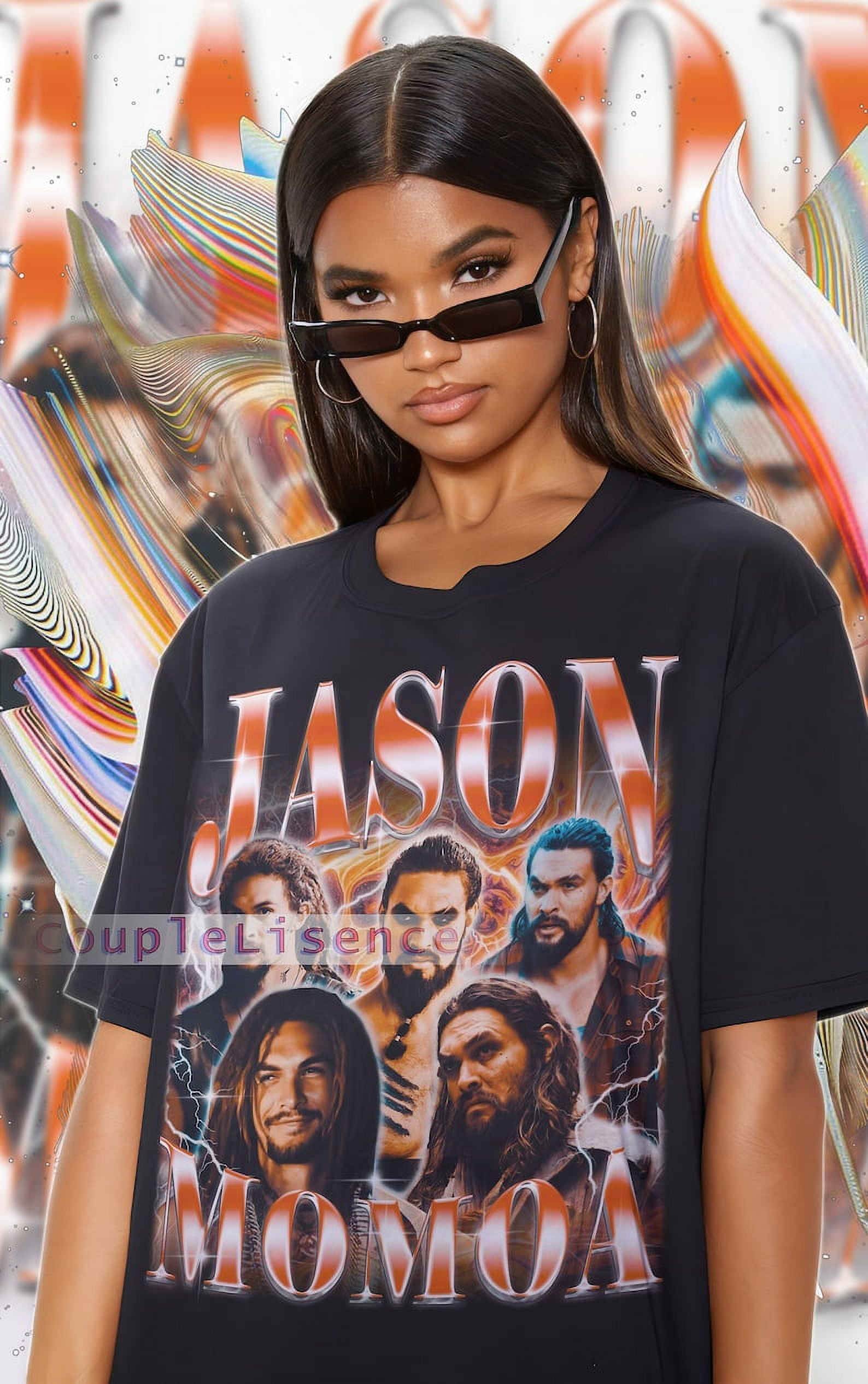 [BLACK] Retro JASON MOMOA Vintage Shirt | Jason Momoa Homage Retro ...