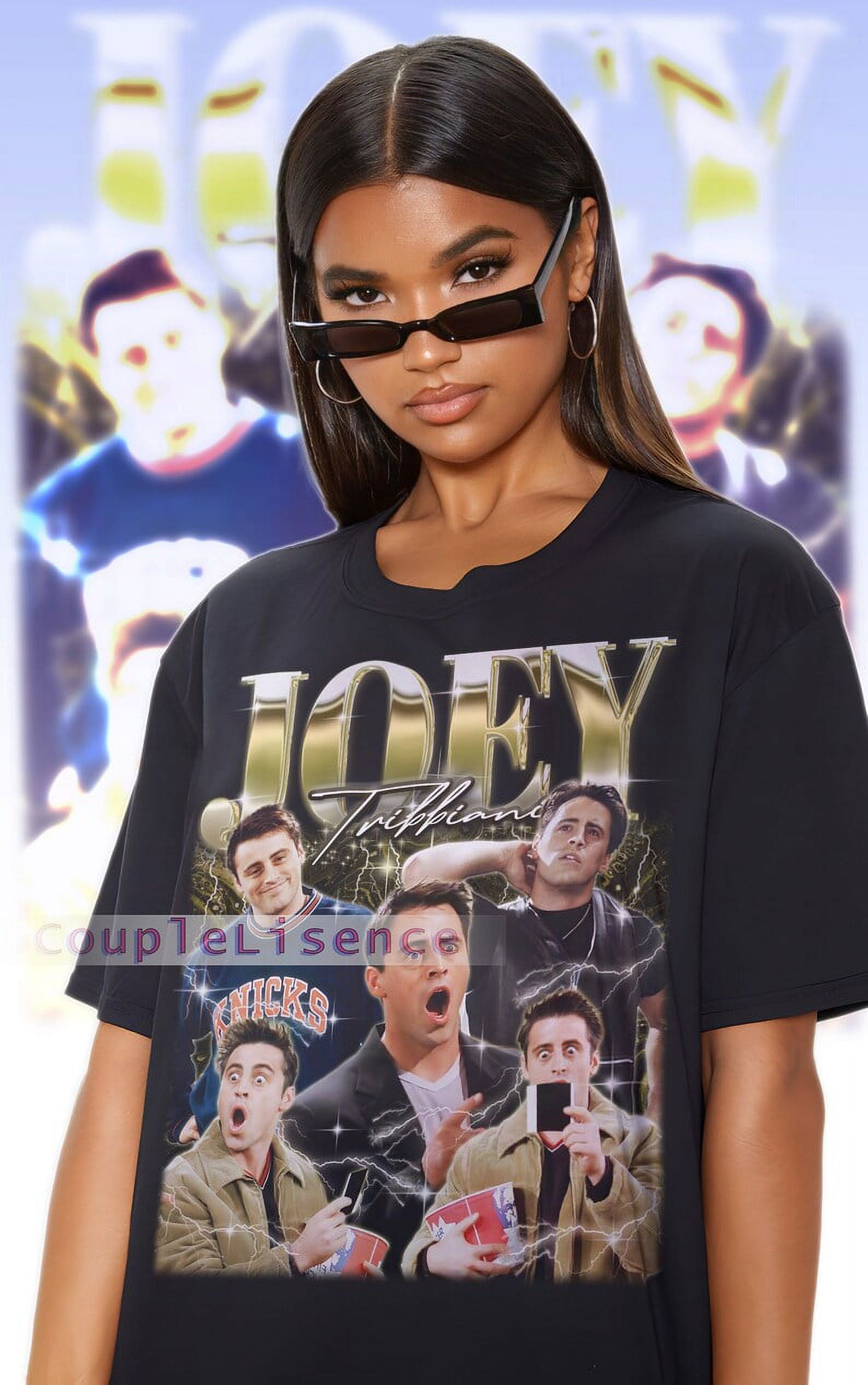 [BLACK] Retro JOEY TRIBBIANI Vintage| Joey Tribbiani Fan Tees - Walmart.com