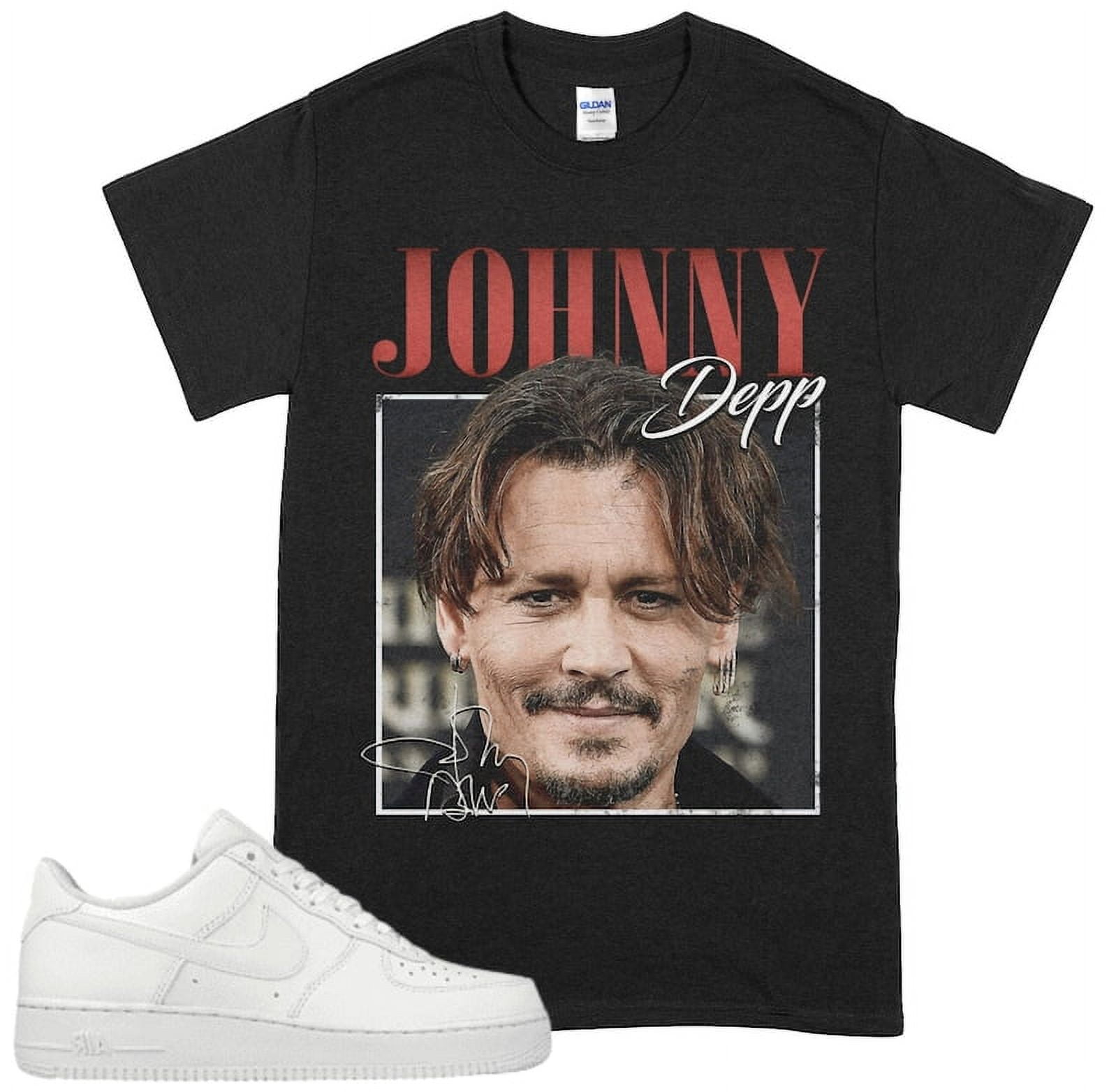 [BLACK] Retro JOHNNY DEPP Vintage Shirt, Johnny Depp Homage Actor ...