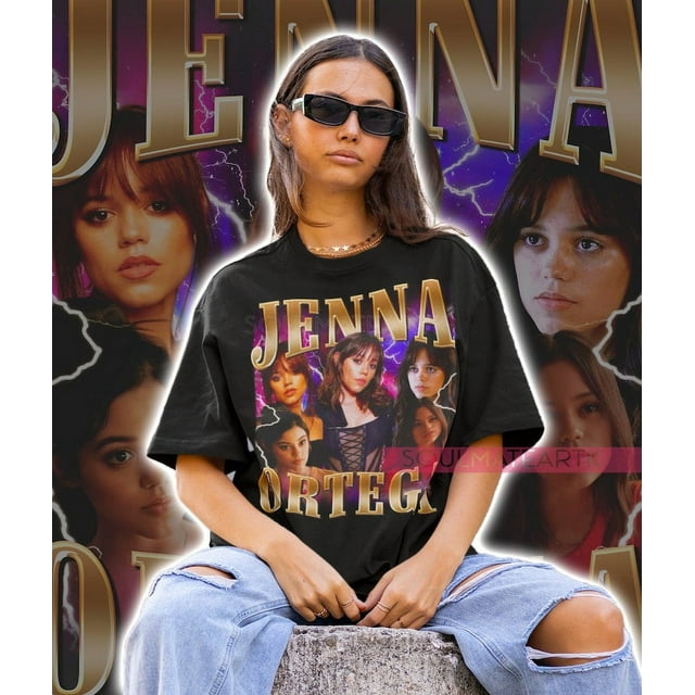 Black Retro Jenna Ortega Shirt Vintage Jenna Ortega Tshirt Jenna Ortega 90s Tee