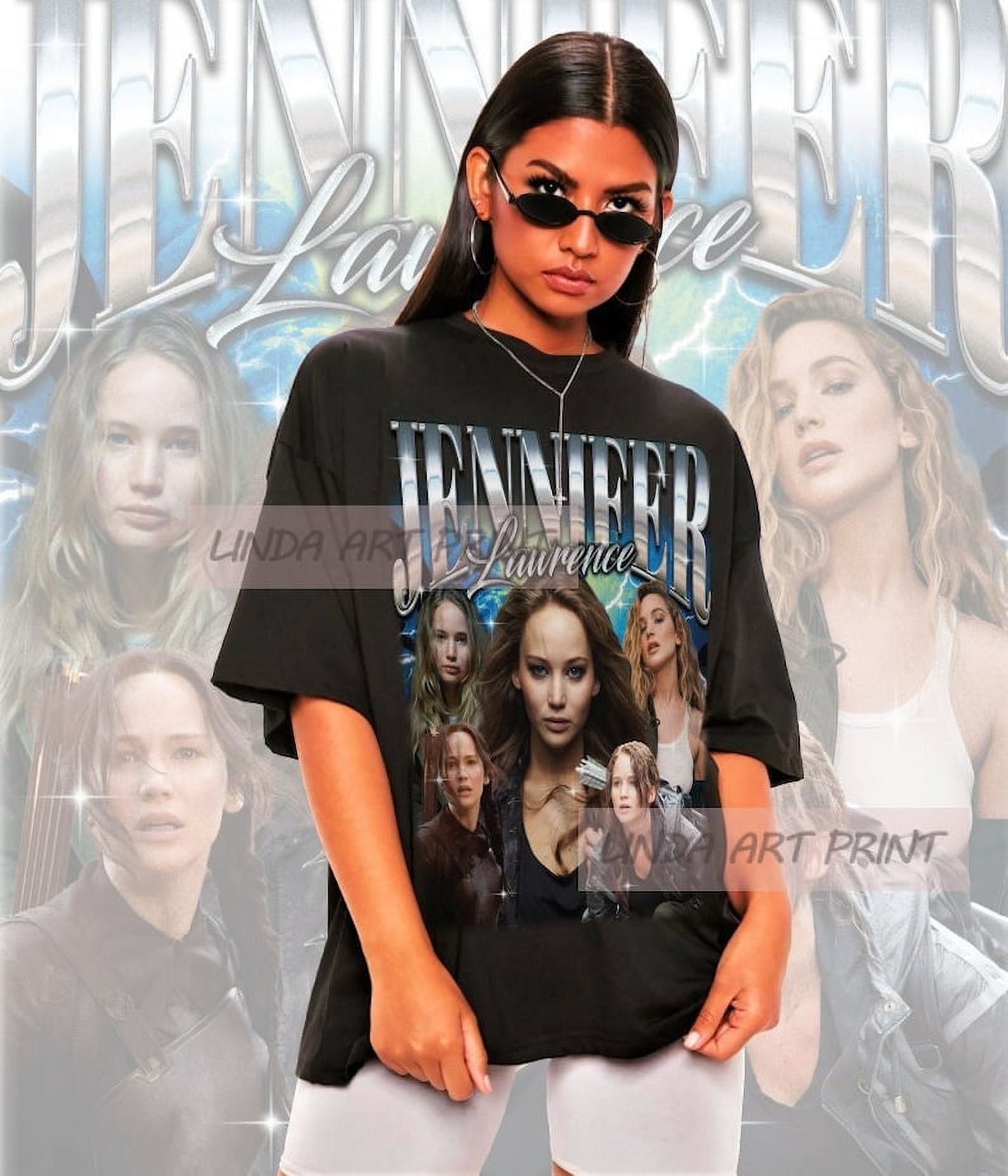 [BLACK] Retro Jennifer Lawrence Shirt - Jennifer Lawrence Tshirt ...