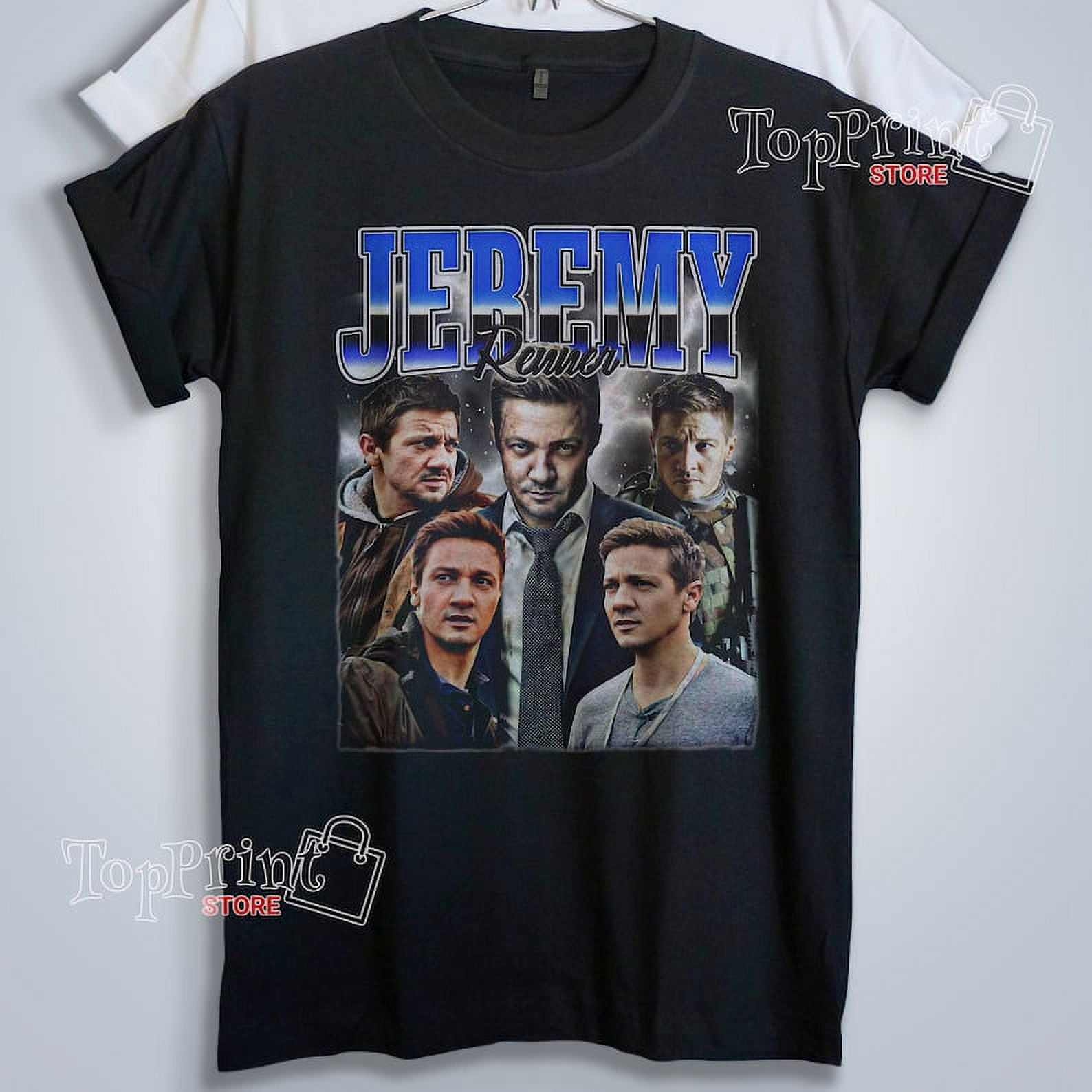 [BLACK] Retro Jeremy Shirt unisex vintage tee - Walmart.com