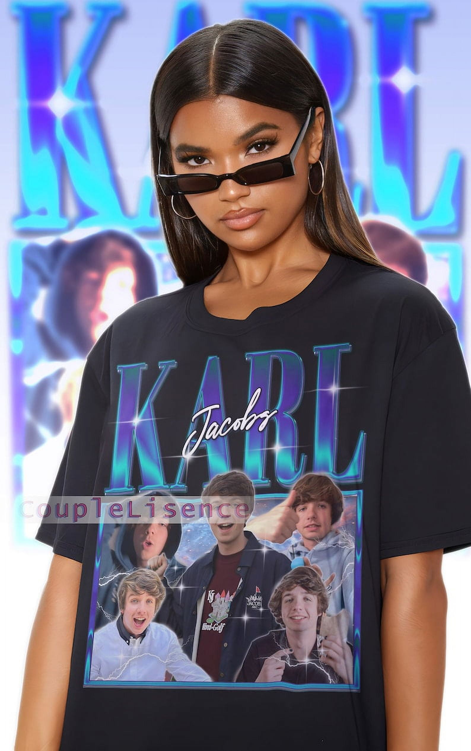 [BLACK] Retro KARL JACOBS Vintage Shirt | Karl Jacobs Tees | Karl ...