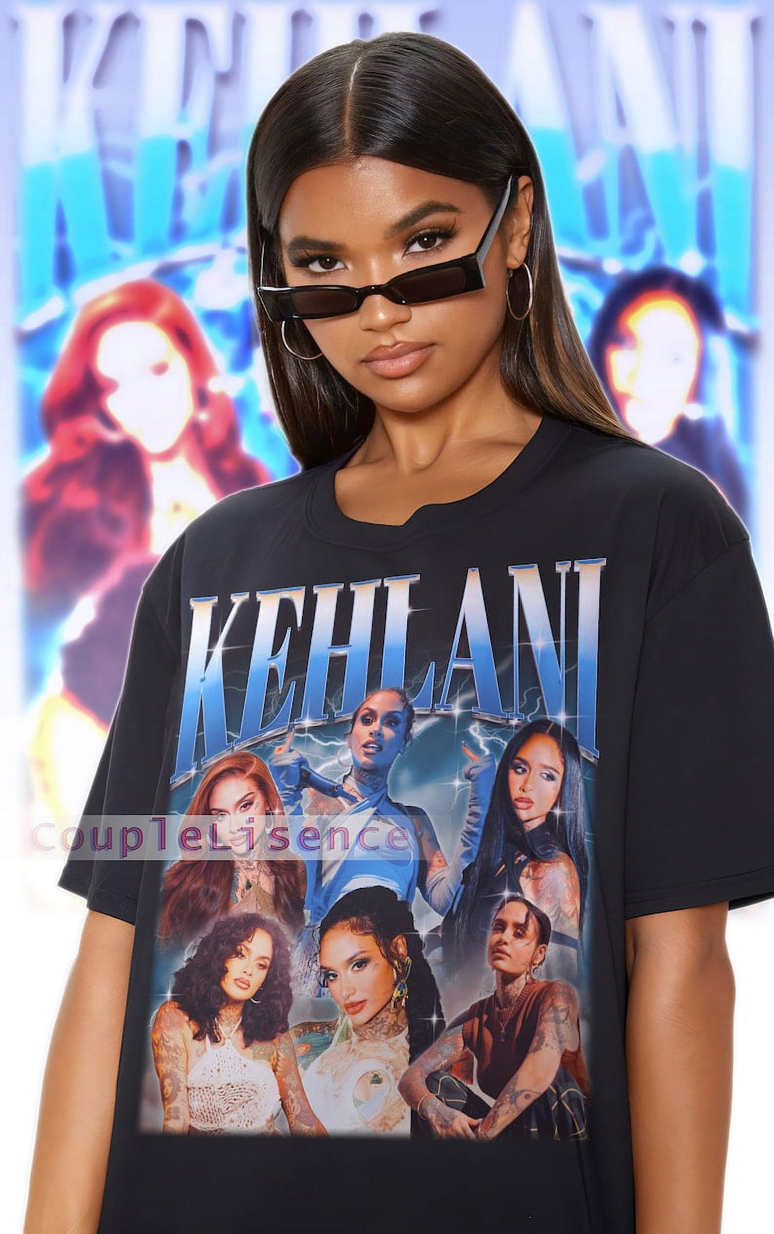 [BLACK] Retro KEHLANI Shirt | Kehlani Fan Tees - Walmart.com