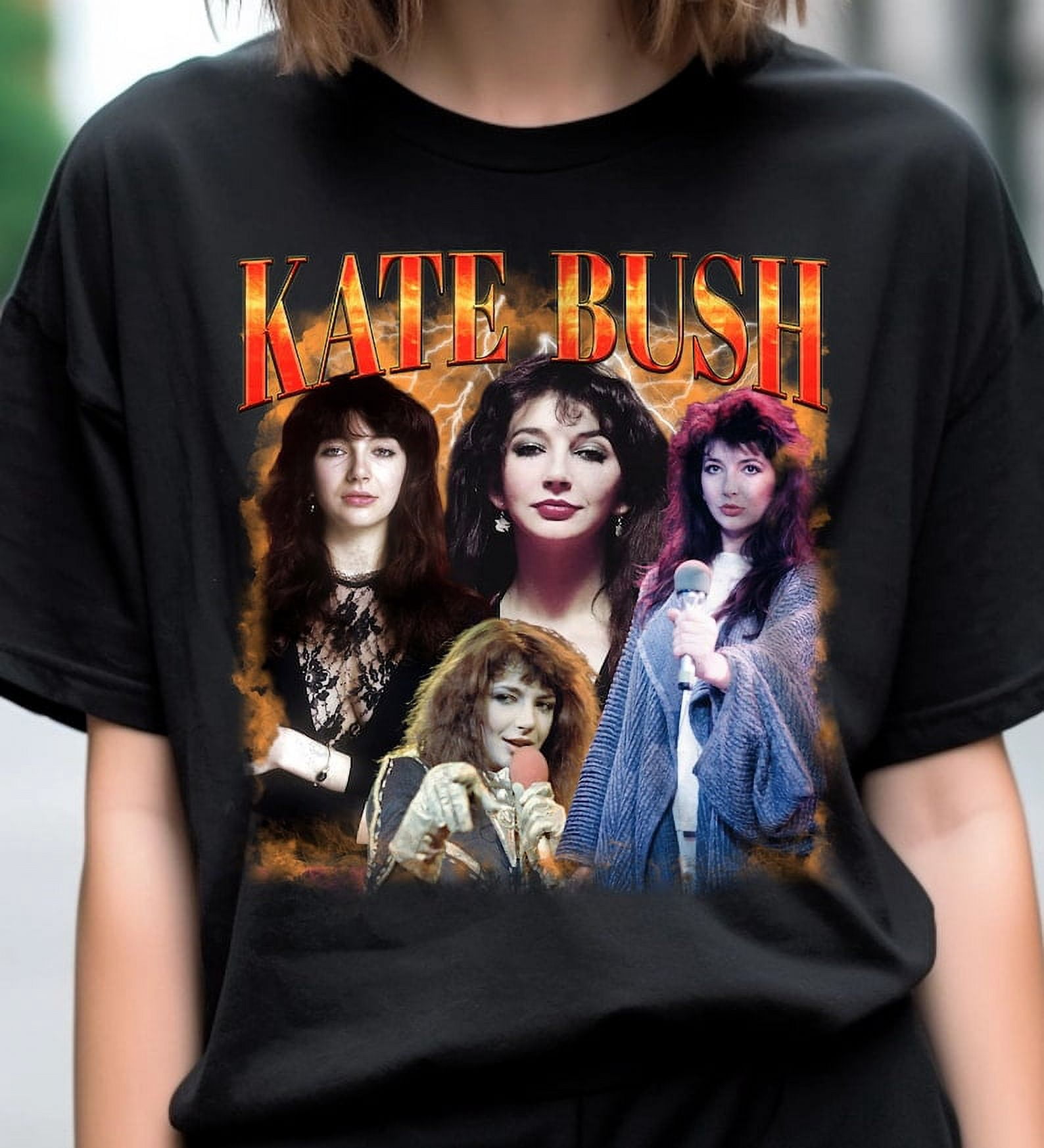[BLACK] Retro Kate Bush TShirt - Walmart.com