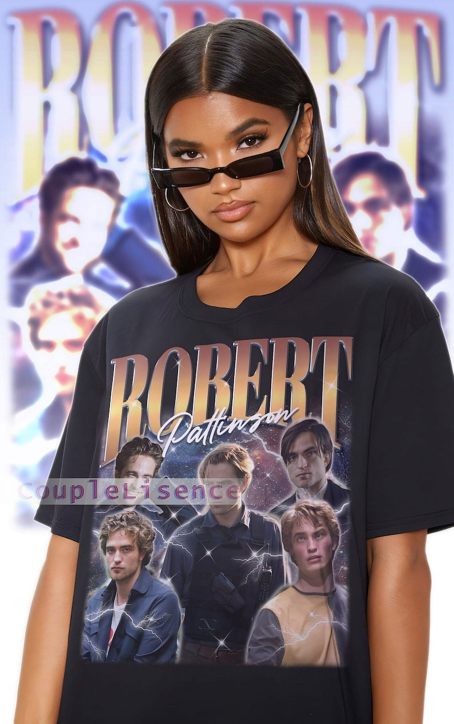 [BLACK] Retro ROBERT PATTINSON Vintage | Robert Pattinson Fan Tees | Robert Pattinson Homage ...