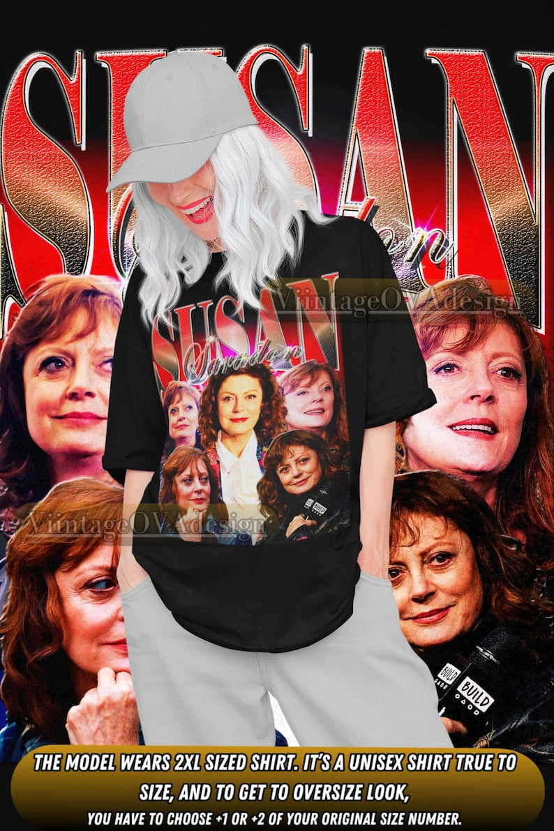 [BLACK] Retro Susan Sarandon Shirt - Walmart.com