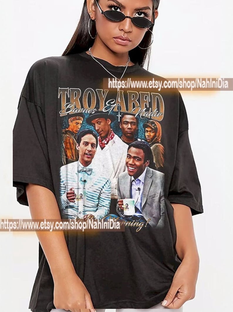 [BLACK] Retro TROY and ABED Shirt -Troy and Abed In The Morning Shirt ...