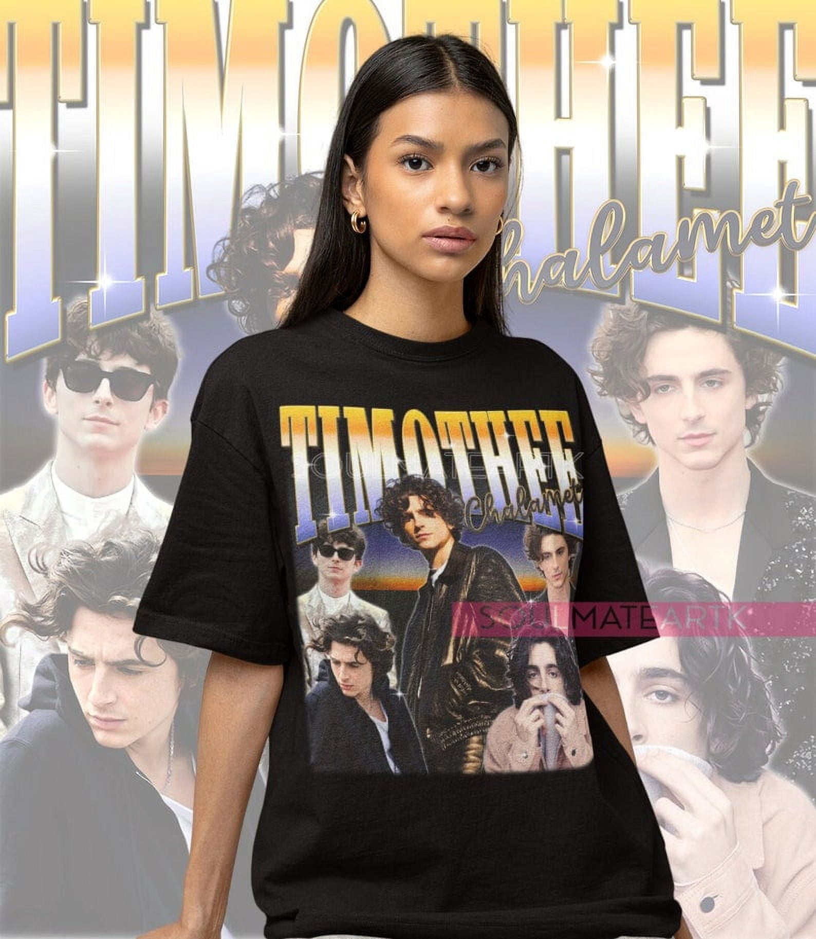 [BLACK] Retro Timothee Chalamet Shirt, Timothee Homage , Timothee ...