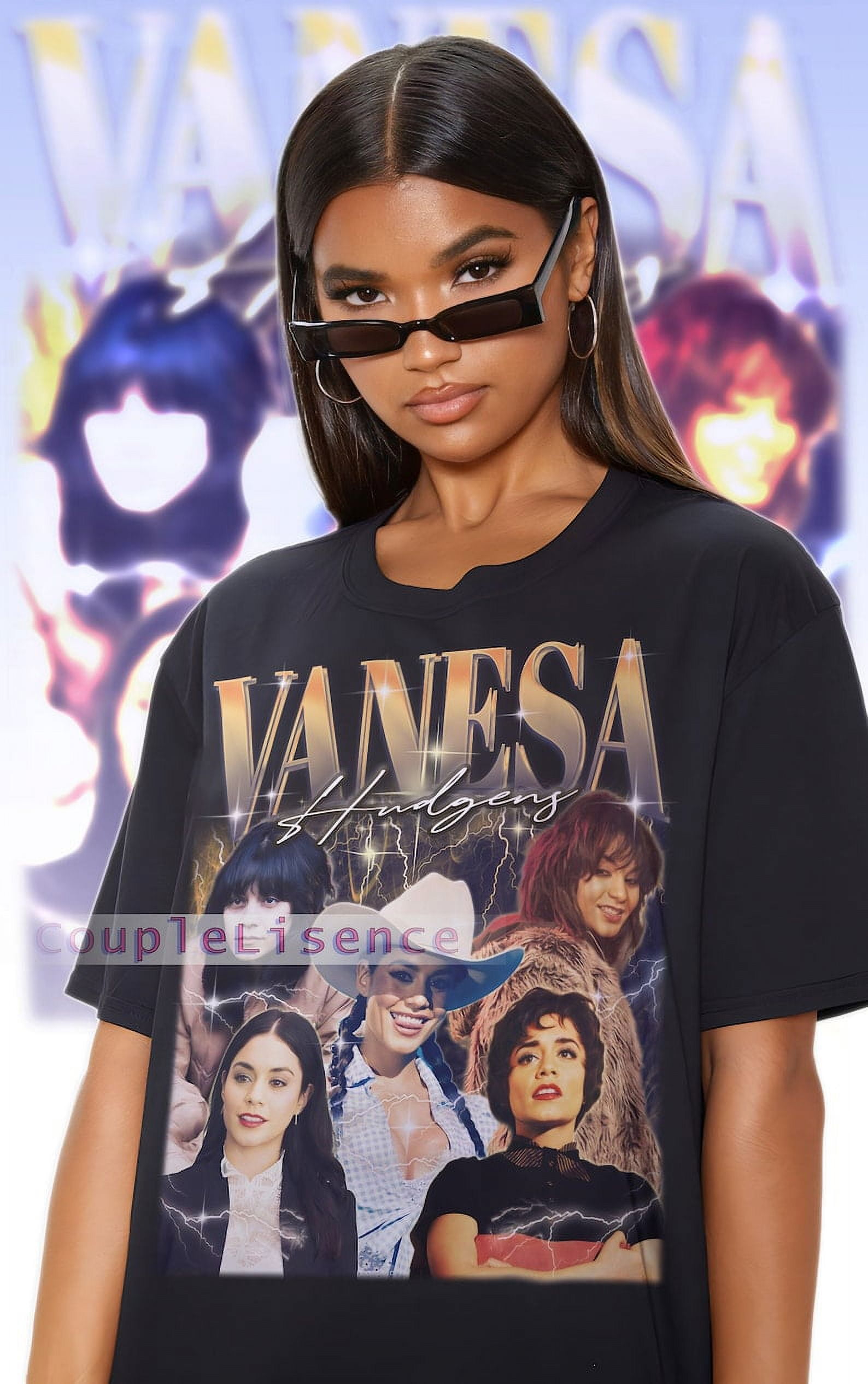 [BLACK] Retro VANESSA HUDGENS Tee | Vanessa Hudgens Homage Fan Tees ...