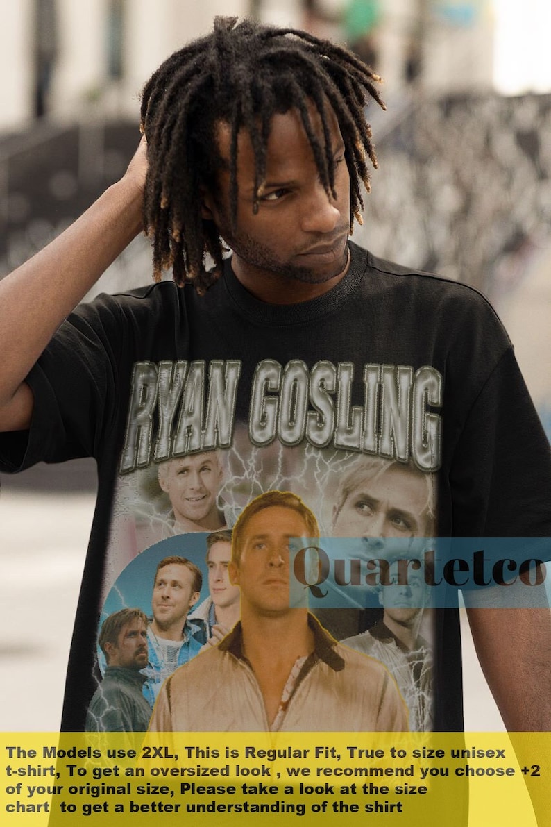 [BLACK] Ryan Gosling, Ryan Gosling Shirt, Ryan Gosling Retro Tshirt ...