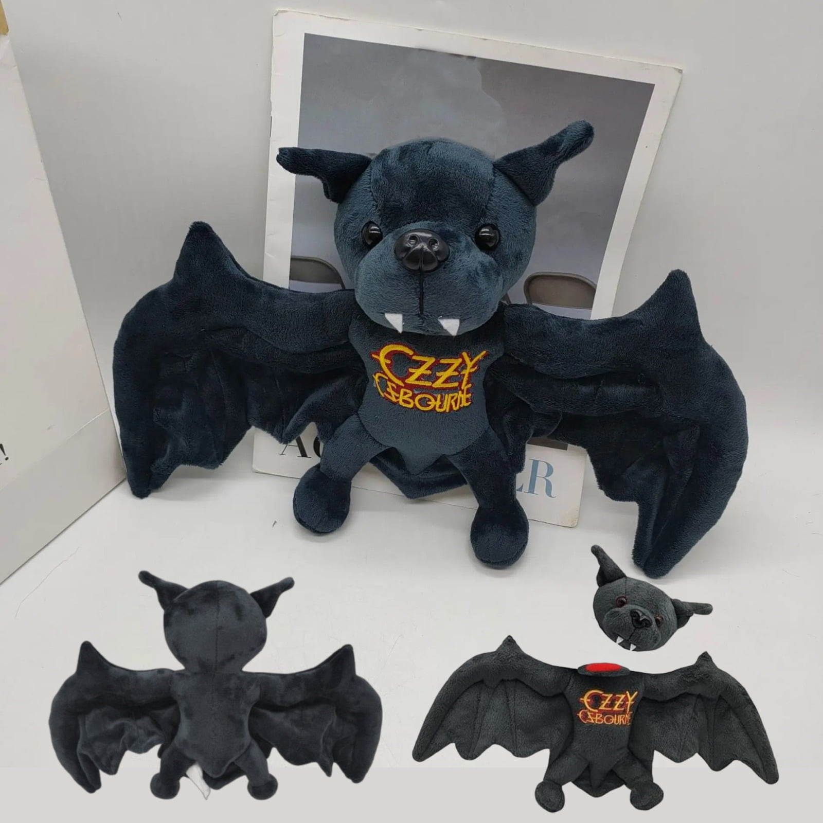 BLACK SABBATH Ozzy Osbourne Bat 9.8" Plush Stuffed Animal Toy with ...