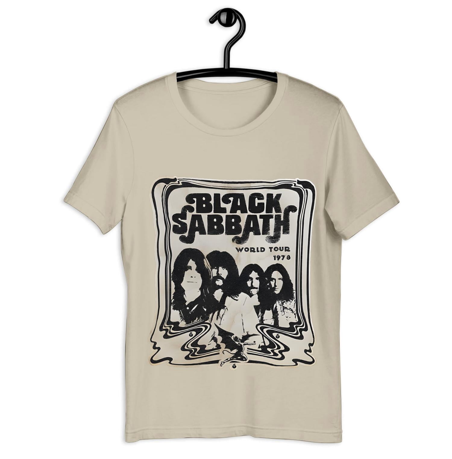 BLACK SABBATH World Tour 1978 Merch Vintage Rock Band Men T-Shirt ...