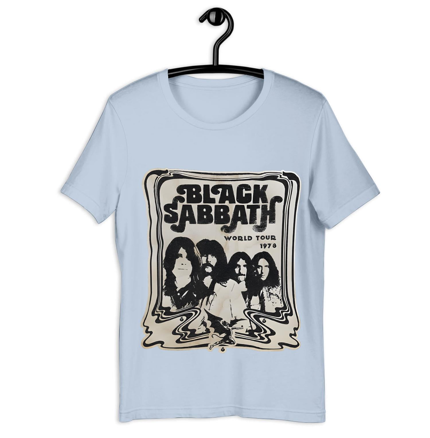 BLACK SABBATH World Tour 1978 Merch Vintage Rock Band Men T-Shirt ...